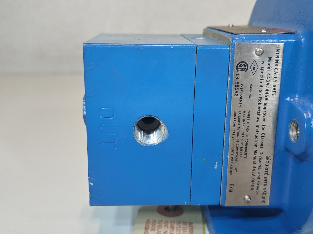Robertshaw 445A-B1 Electro Pneumatic Pressure Relay