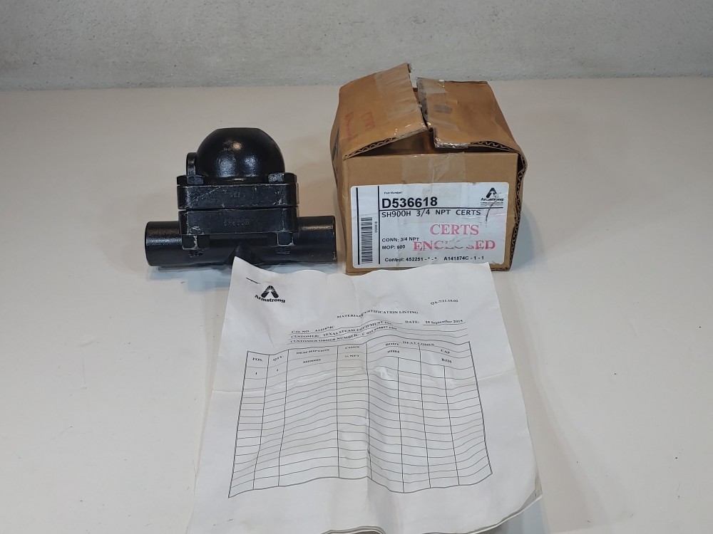Armstrong D533077- 3/4" Model SH-900 Bimetallic Steam Trap