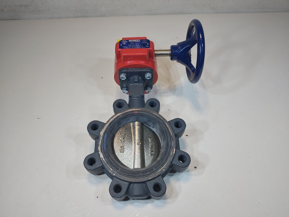 NIBCO 4" Wafer Butterfly Valve LD-3510-4 w/ Operator Gear