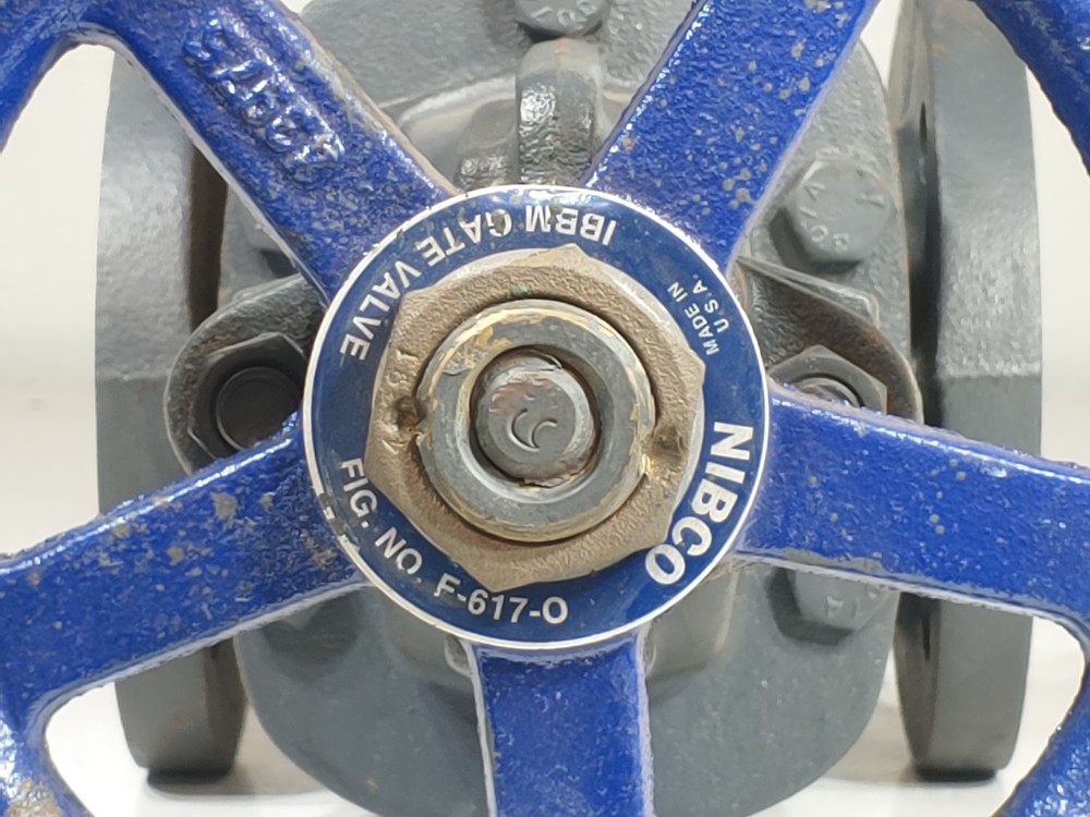 NIBCO 2-1/2" Flanged Full Port 125 SWP 200 WOG IBBM Gate Valve FIG: F-617-0