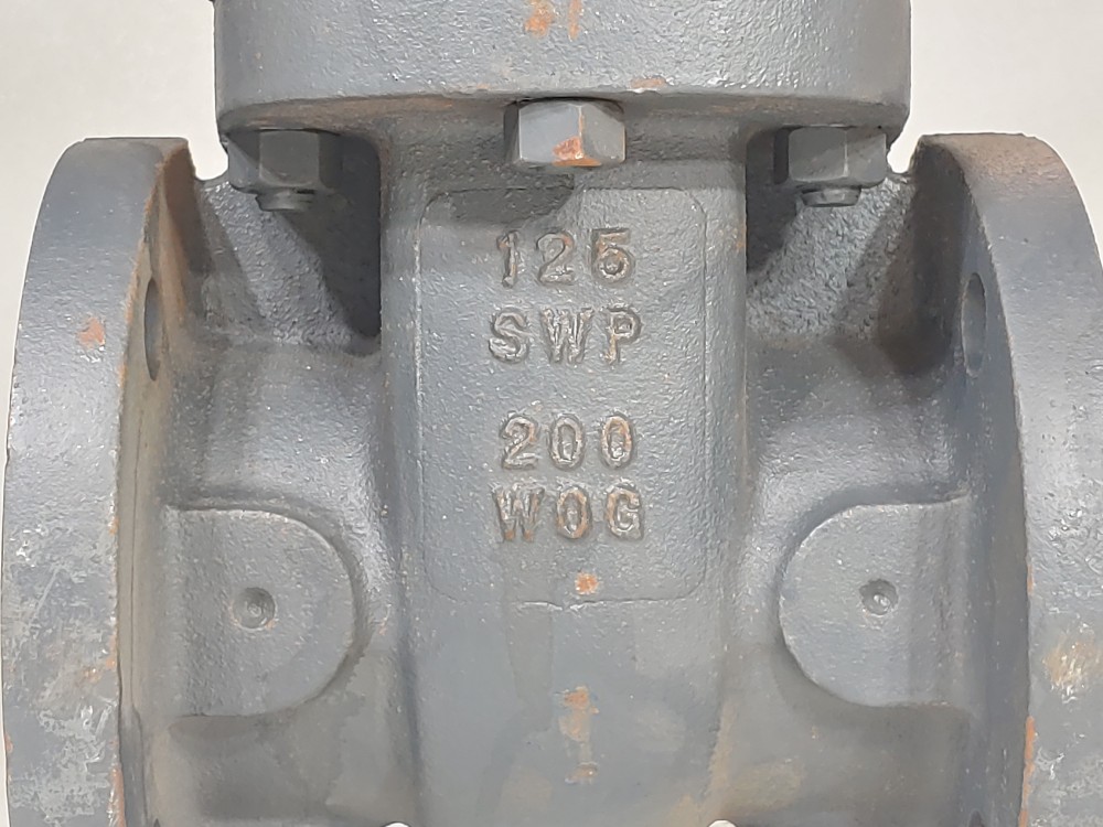 NIBCO 2-1/2" Flanged Full Port 125 SWP 200 WOG IBBM Gate Valve FIG: F-617-0