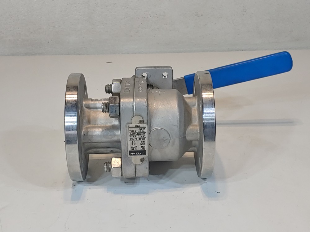 Velan 1-1/2" 150# RF CF8M Full-Port Ball Valve, FIG#: 01413-SSEZ Model W330