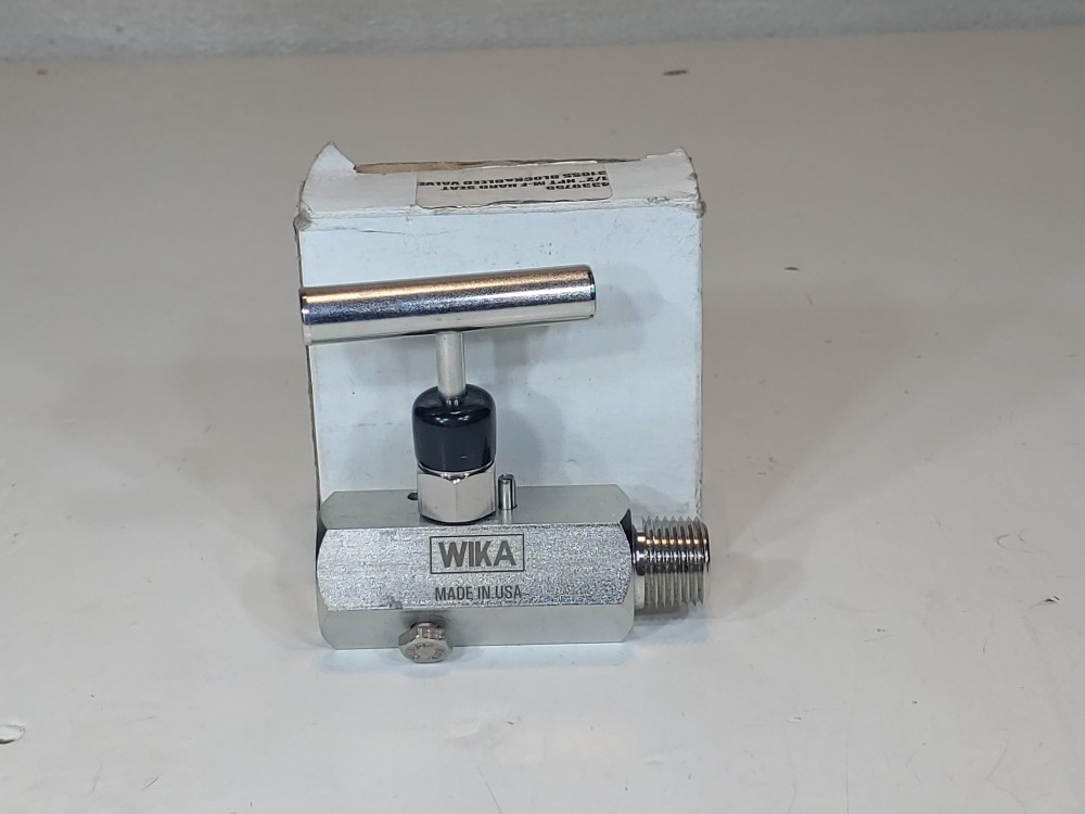 WIKA 1/2" MNPT X 1/2" FNPT Block & Bleed Valve #4339755