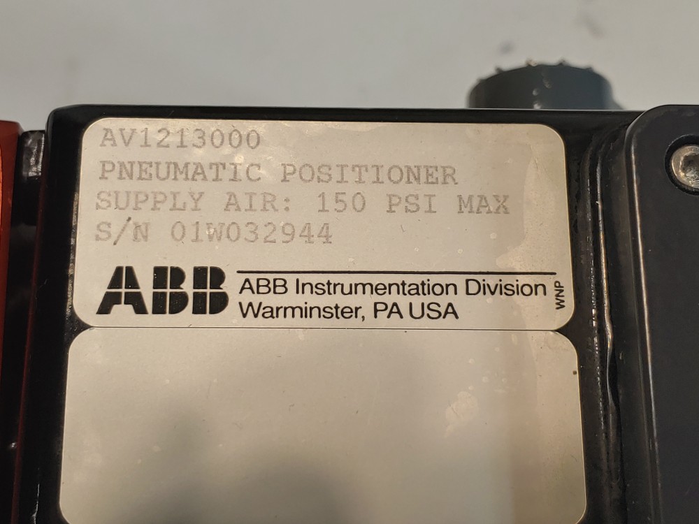 ABB AV1213000 Pneumatic Valve Positioner