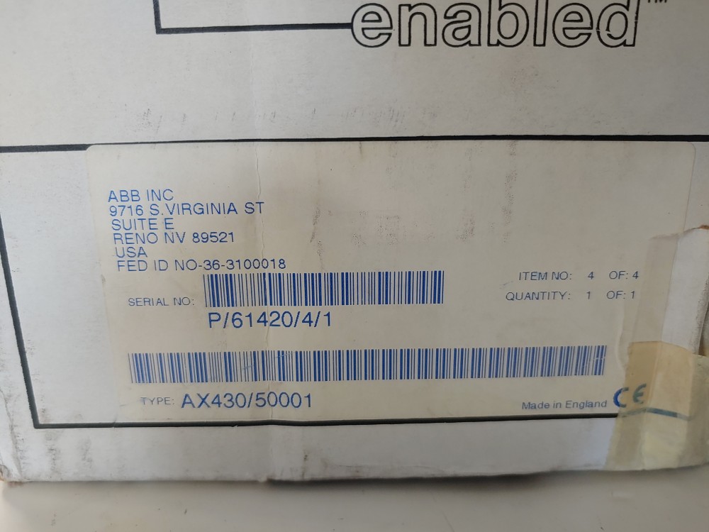 ABB AX400 Analyzer Type AX430/50001