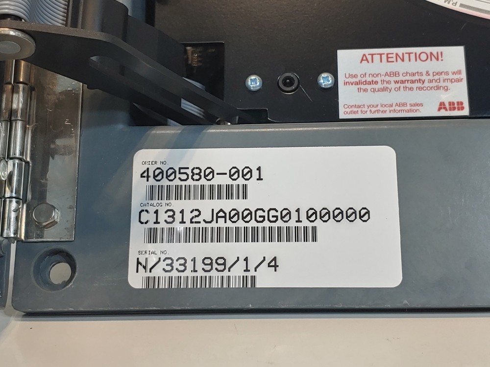ABB C1312JA00GG01000000 Commander Advanced Circular Chart Recorder