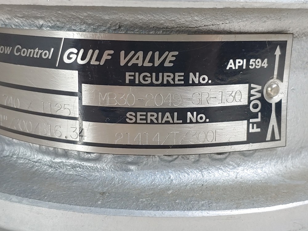 Tyco Flow Control Gulf 4" 300# Wafer Check Valve MB30-2049-SR-130