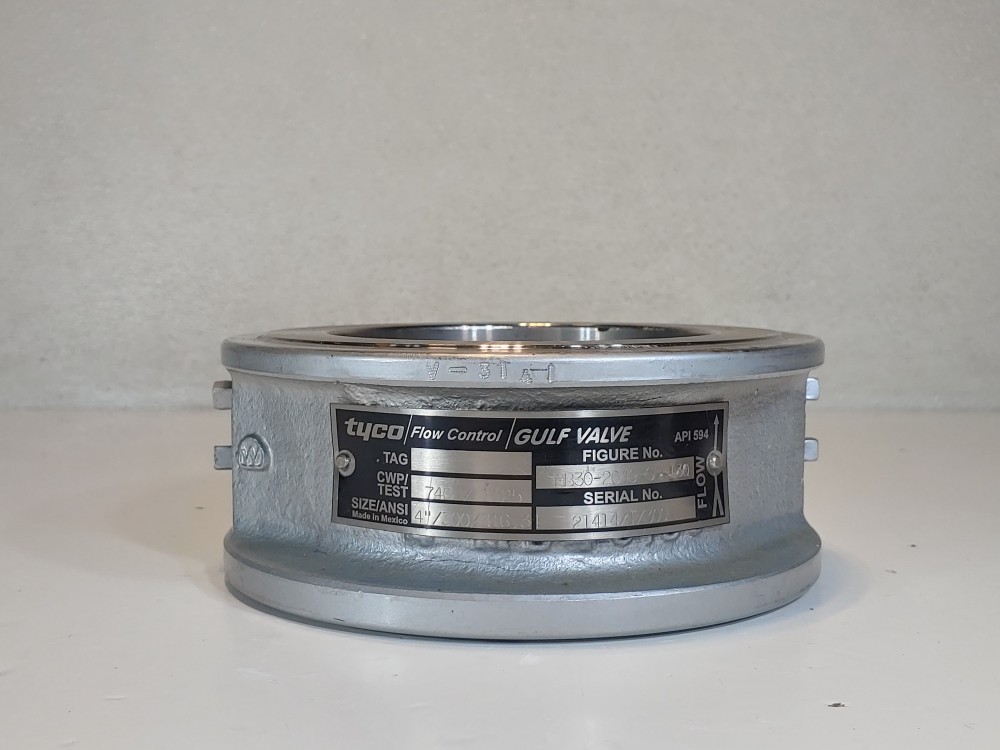 Tyco Flow Control Gulf 4" 300# Wafer Check Valve MB30-2049-SR-130