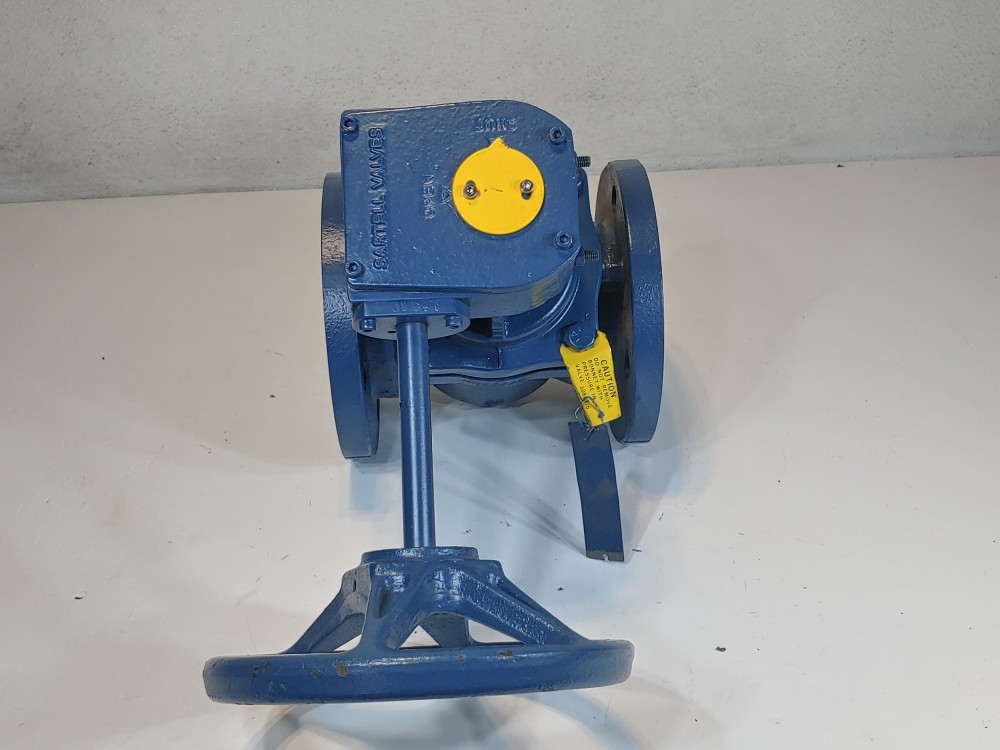 DEZURIK 9431967R003 CI NBR 3" 175# Flanged Gear Operated Plug Valve