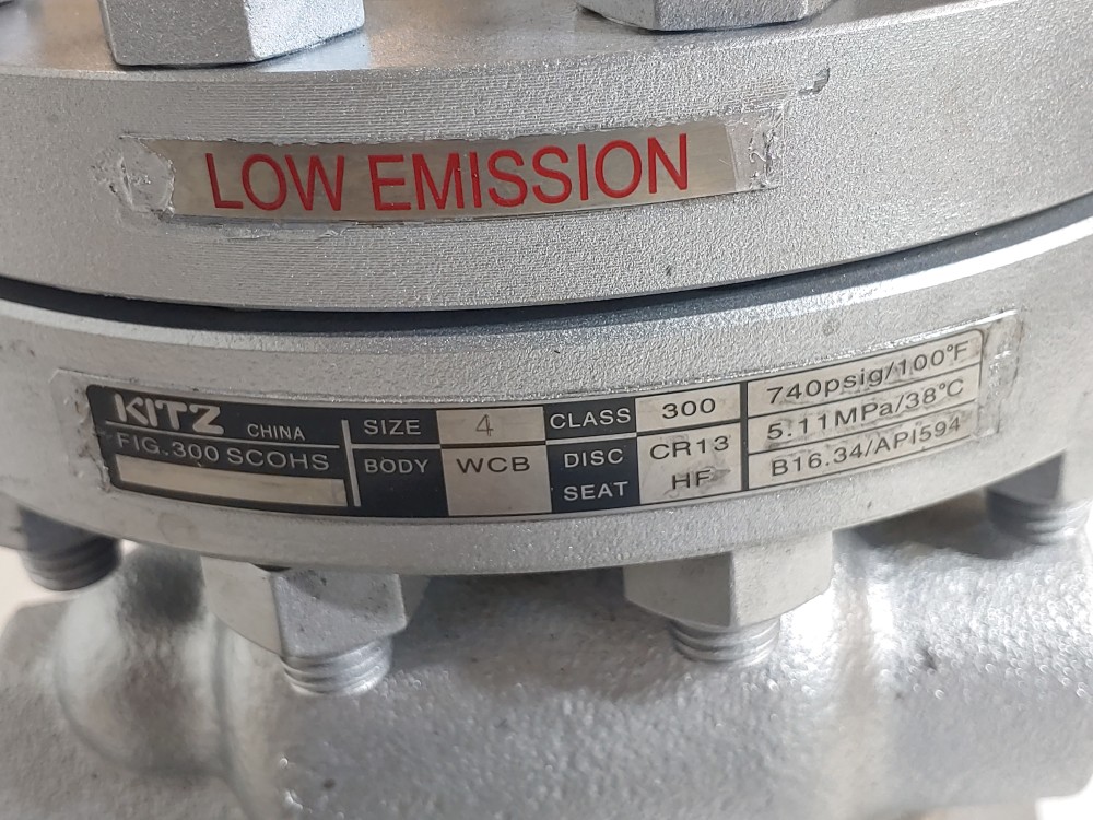 Kitz 4" 300# RF WCB Check Valve FIG#: 300SC0HS