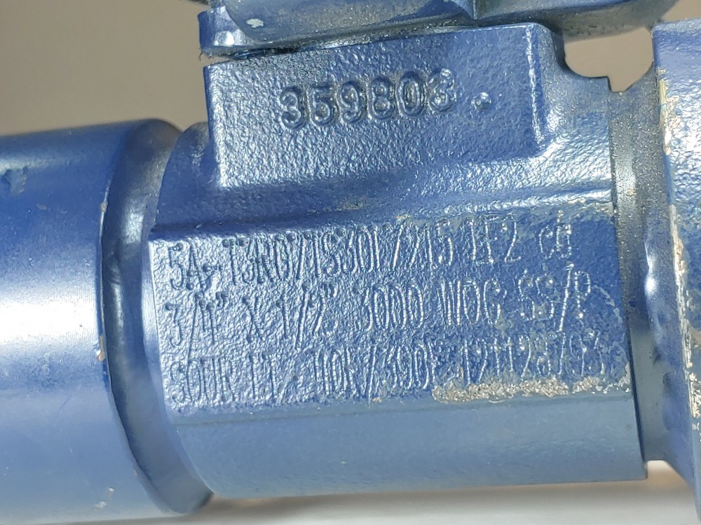 Nutron 3/4"Thrd X SW 3000 WOG SS/P LF2/NACE Ball Valve