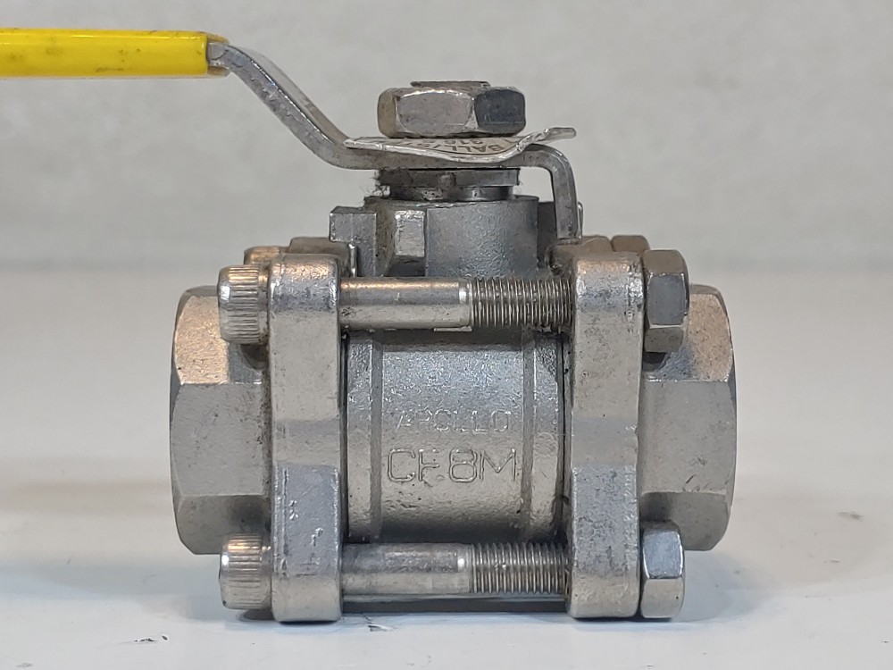 Apollo 3/4" 1000 WOG RP CF8M 3-PC Threaded Ball Valve Figure#: 85-100-01