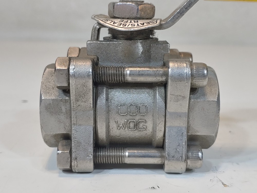 Apollo 3/4" 1000 WOG RP CF8M 3-PC Threaded Ball Valve Figure#: 85-100-01