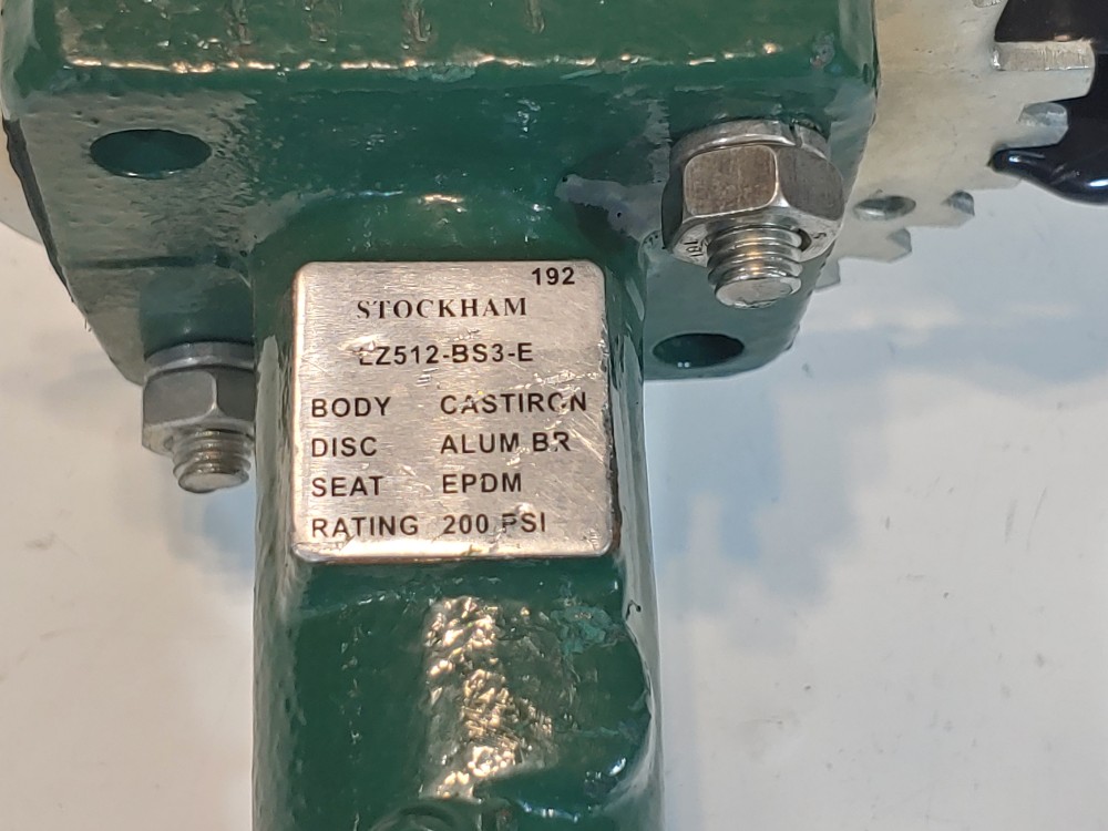Stockham 3" 200 PSI Cast Iron Body, Alum BR Disc Butterfly Valve LZ512 ...