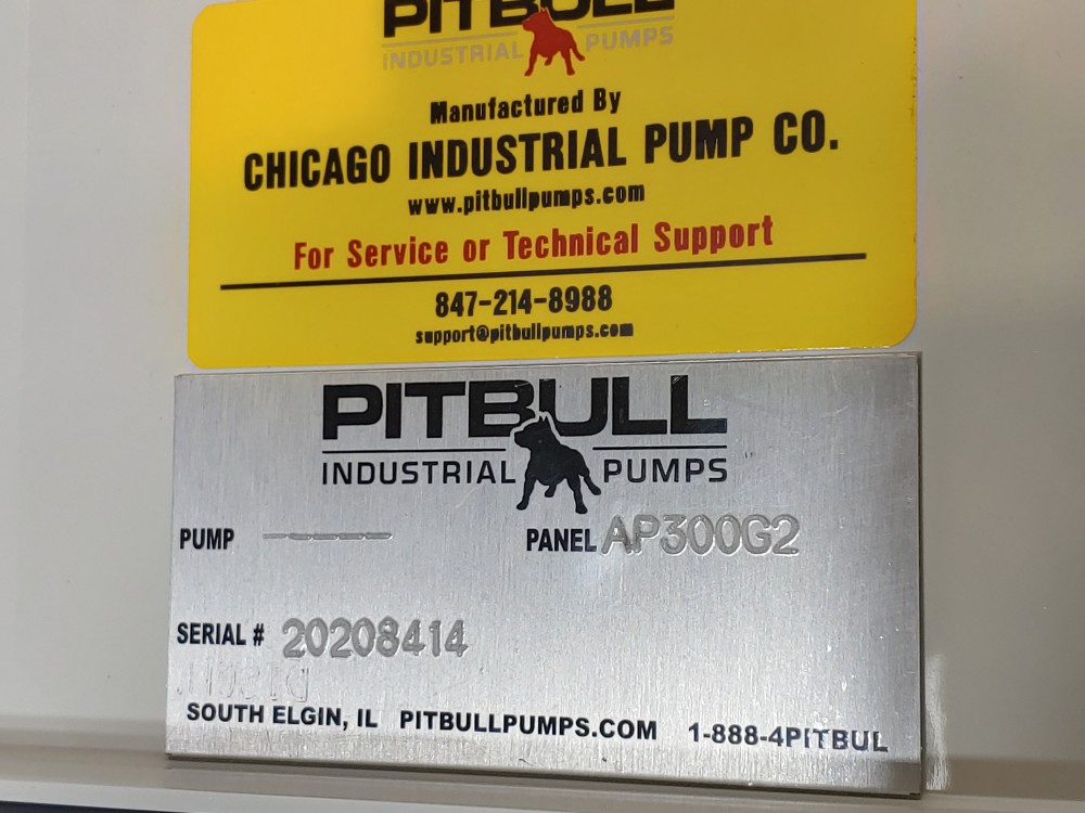 Pitbull AP300G2 All Pneumatic Submersible Pump Control Panel