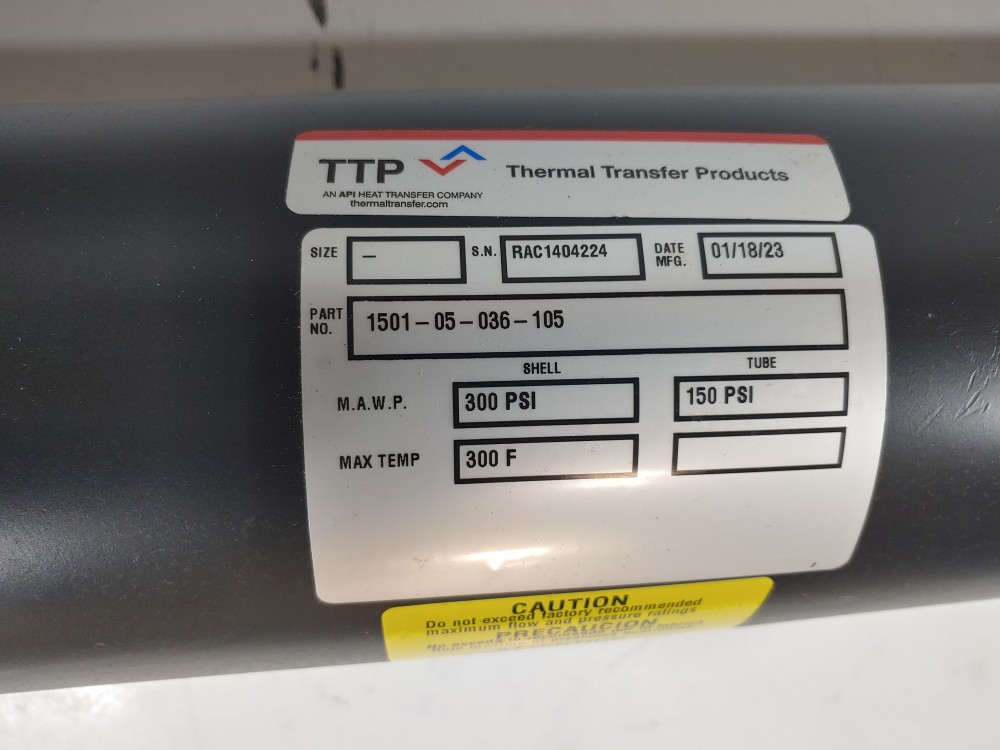Thermal Transfer 1501-05-036-105 Heat Exchanger Brass Tubes