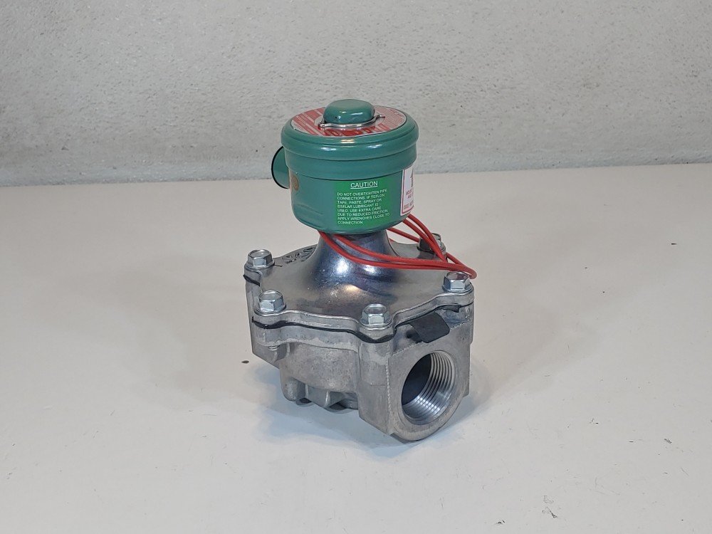 Asco 1-1/4" FNPT 2-Way Solenoid Valve EF8215B060/EF80171