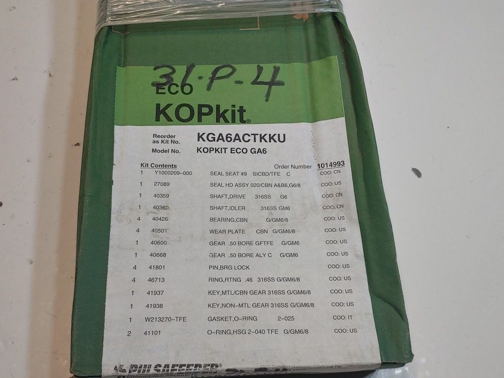 Pulsafeeder KOPkit Model #: KOPKIT ECO GA6 / KGA6ACTKKU