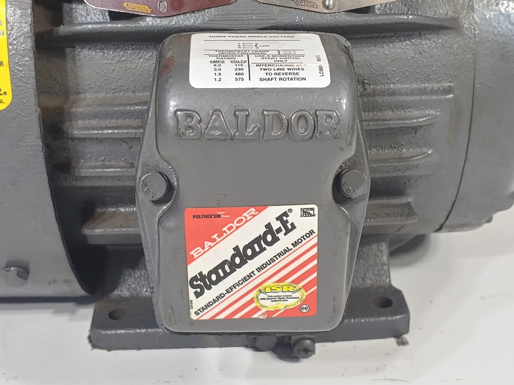 Baldor Reliance 5HP Severe Duty 3450 RPM Motor CP3663T-4