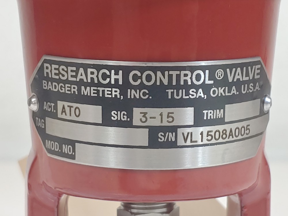 Badger Meter Research Control Valve Actuator Type TLDA / Model 3