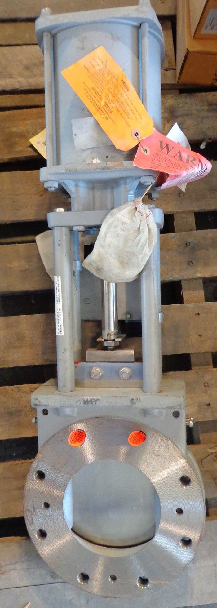 WEY ACTUATED KNIFEGATE VALVE 6" NA1CB