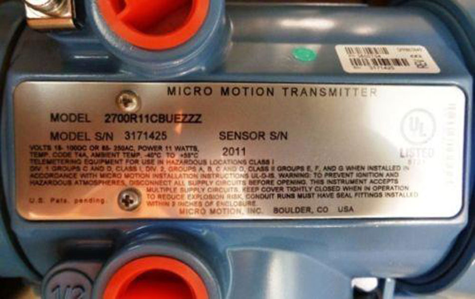 MICRO MOTION FLOW TRANSMITTER 2700R11CBUEZZZ (F)