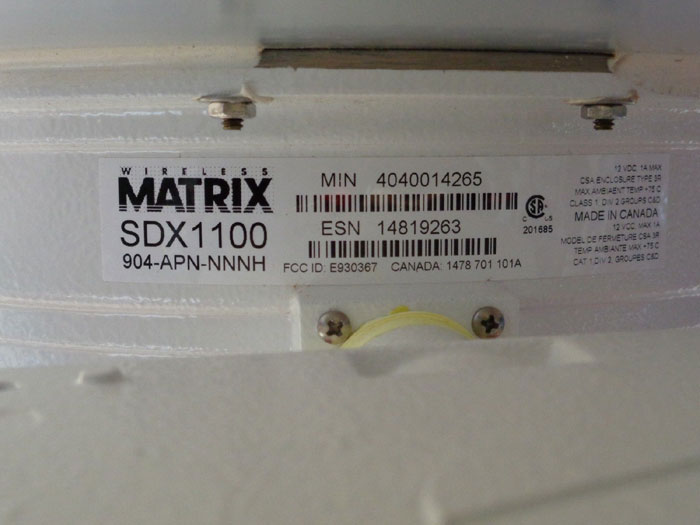 LOT OF (2) PAIRED WIRELESS MATRIX/STRATOS VSAT SATELLITE MODEM W/ M2M ...