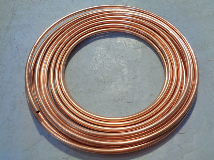 SWAGELOK 0.375" OD x .035" WALL COPPER TUBING COIL CU-T6-S-035-50