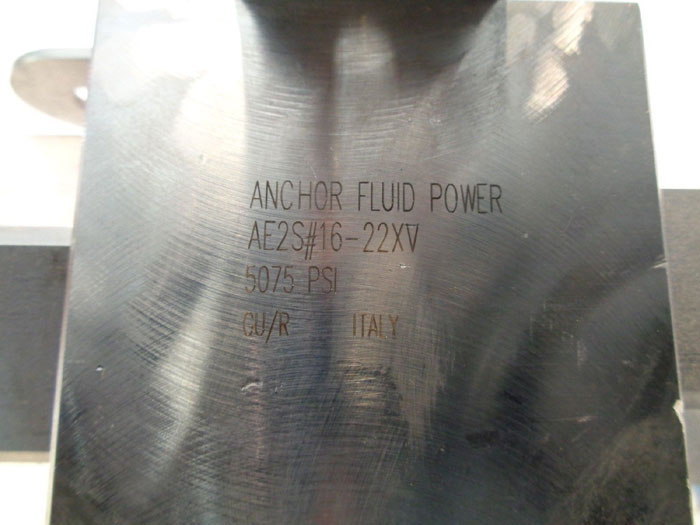 LOT OF (2) ANCHOR FLUID POWER 2-WAY BALL VALVE 1" OR 3/4"