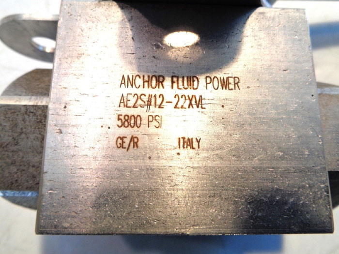 LOT OF (2) ANCHOR FLUID POWER 2-WAY BALL VALVE 1" OR 3/4"