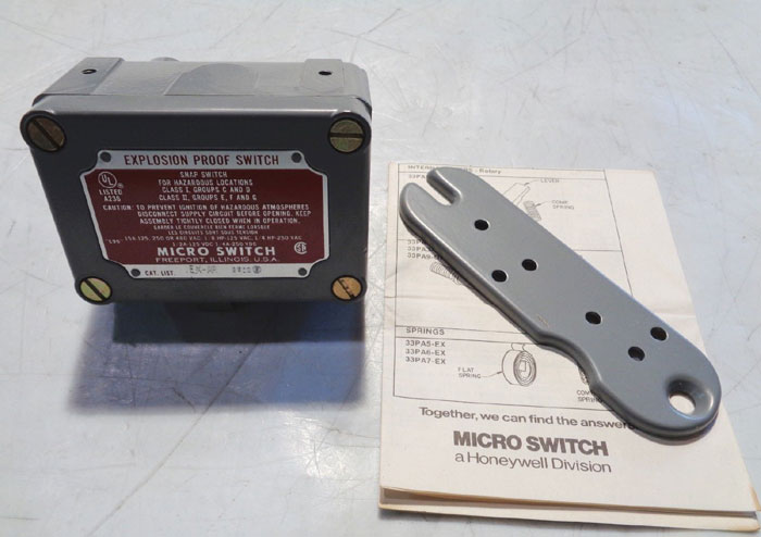 MICRO SWITCH EXPLOSION PROOF SNAP SWITCH EX-AR