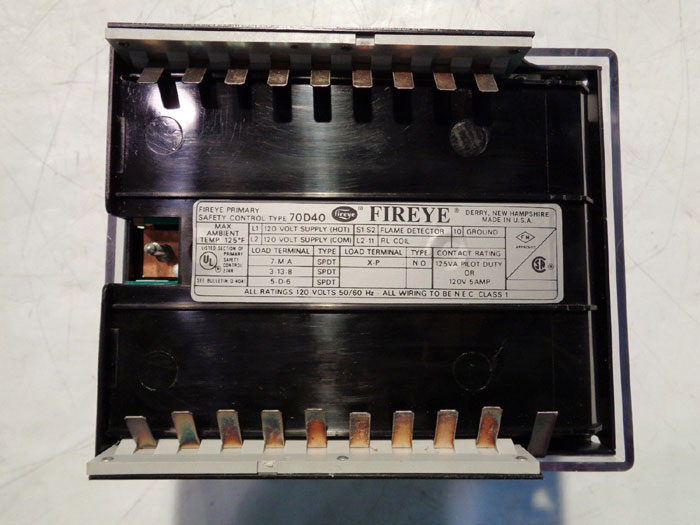 FIREYE 70D40 SOLID STATE BURNER SERIES D