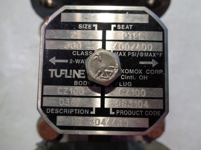 TUFLINE 2" 300# PLUG VALVE 983104