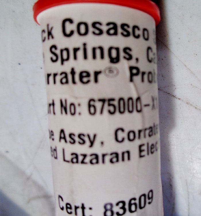 ROHRBACK COSASCO CORRATER PROBE 675000-X1 W/ SILVER CHLORIDE ELECTRODE ...