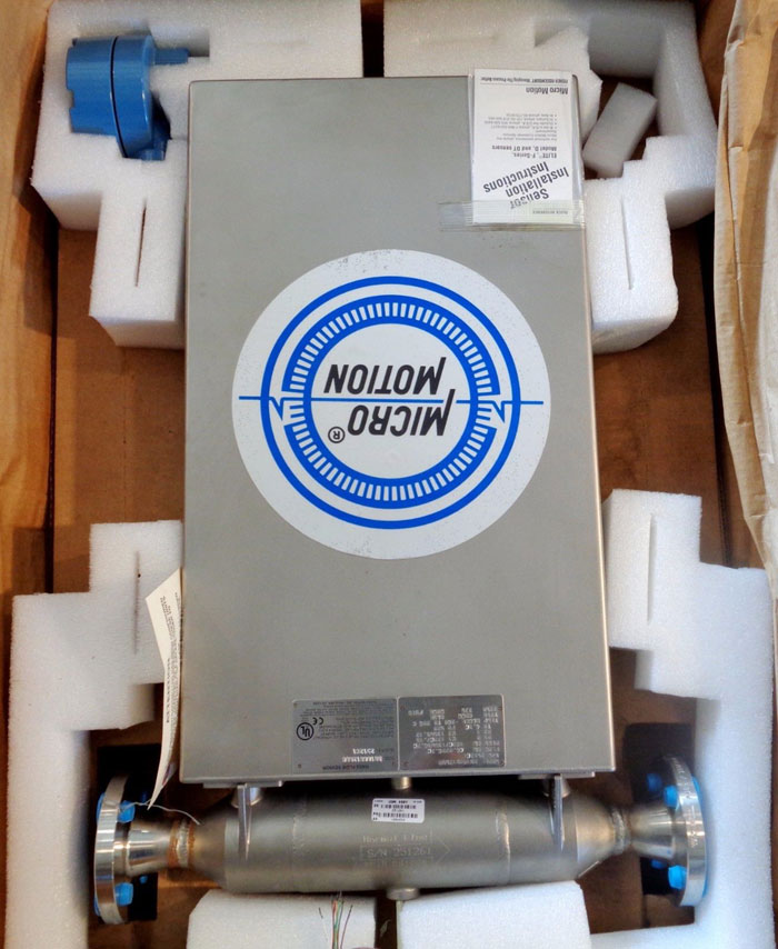 MICRO MOTION 1" 150# MASS FLOW SENSOR MODEL#: DS100S128SU