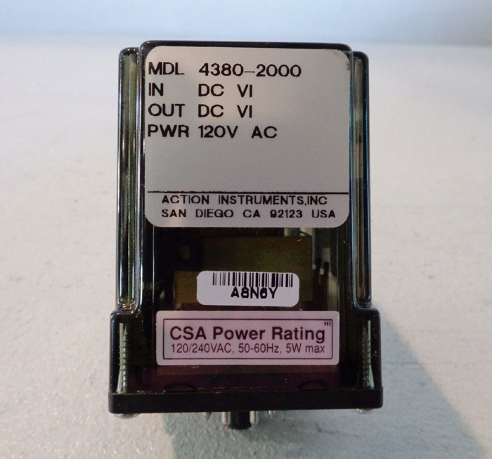 ACTION PAK DC INPUT FIELD CONFIGURABLE ISOLATOR - MODEL 4380-2000