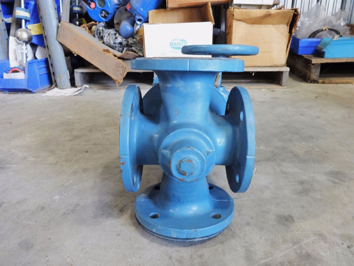 DEZURIK 3" 4-WAY PLUG VALVE - FIGURE PFW, ITEM 81355, PART 9253547