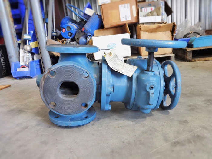 DEZURIK 3" 4-WAY PLUG VALVE - FIGURE PFW, ITEM 81355, PART 9253547