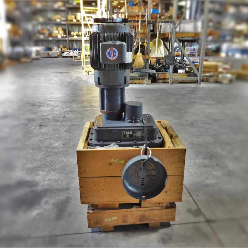 REXNORD FALK RAM GEAR MIXER DRIVE TYPE HMX MODEL 22HMXQ2AS W/ BALDOR 15 ...