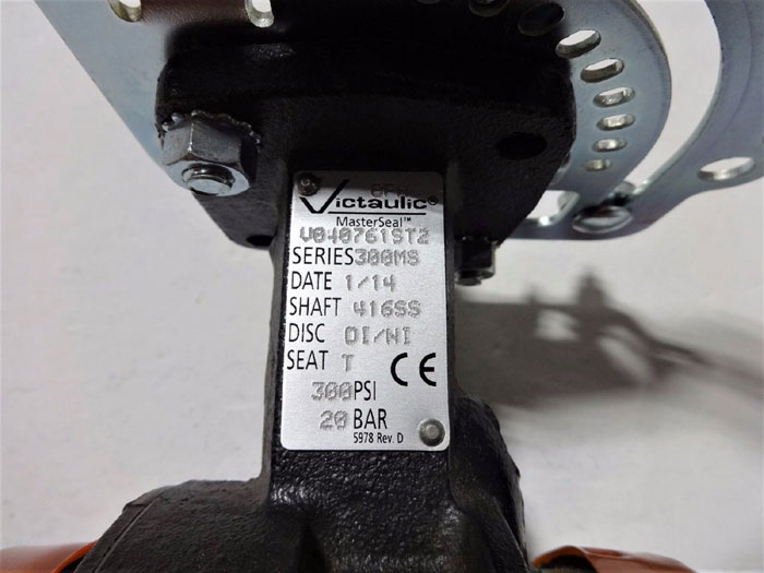 VICTAULIC SERIES 300MS 4" MASTERSEAL BUTTERFLY VALVE V040761ST2