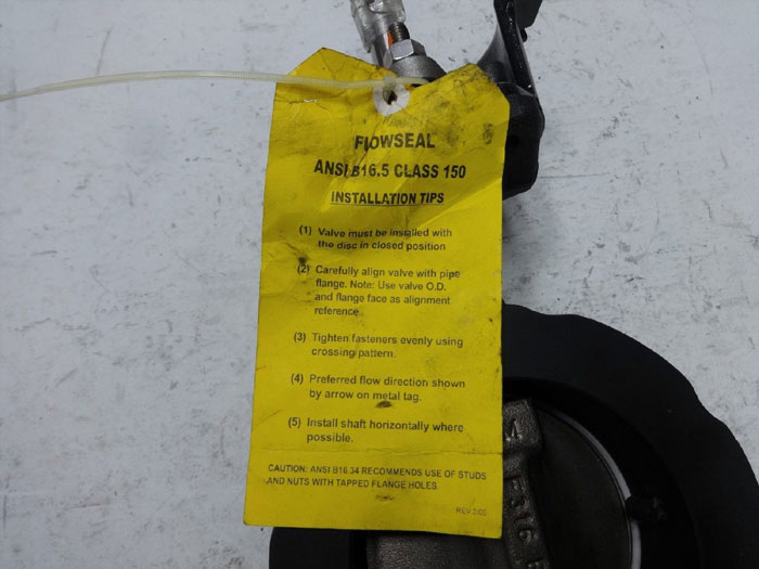 CRANE FLOWSEAL 4" 150# BUTTERFLY VALVE 04-1WA-19DFFF-HNJ