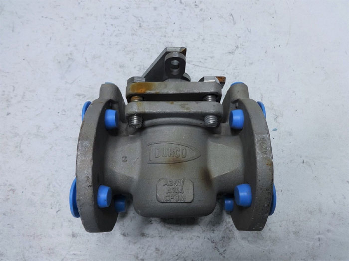 DURCO 1" 150# CF8M FLANGED PLUG VALVE G411
