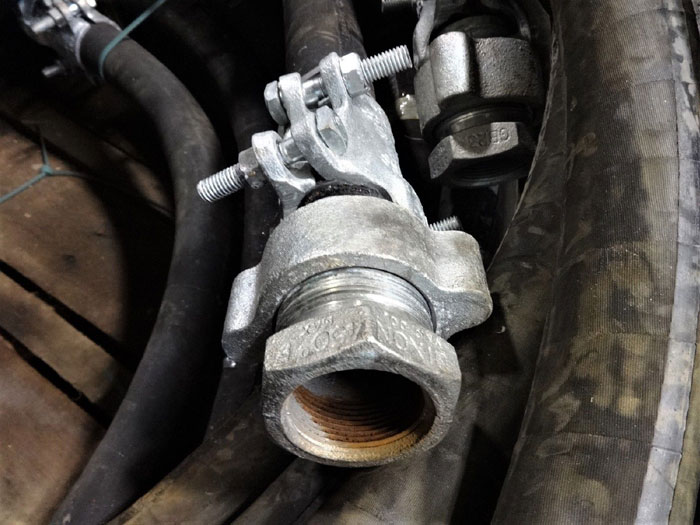 1-1/2" x 50' BLACK STEAM HOSE 250 PSI W/ DIXON CONNECTORS