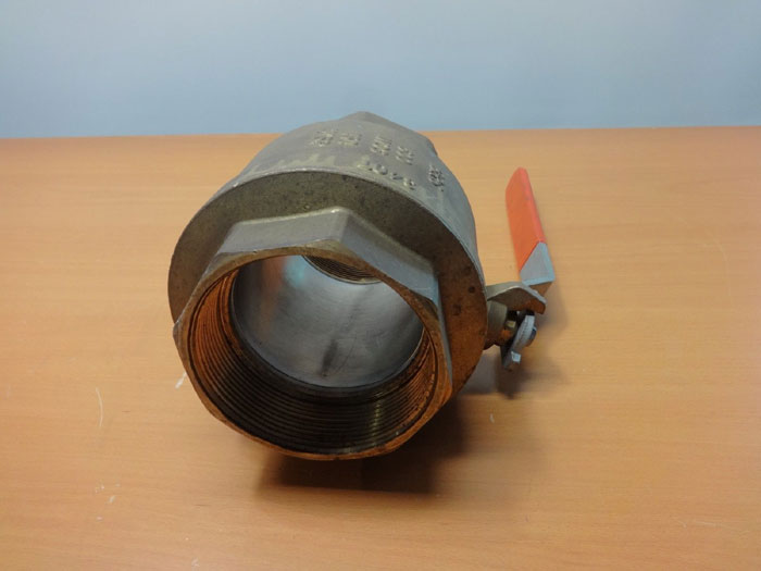 MAS 4" NPT BRASS BALL VALVE #B-3 WITH 600 WOG & 150 WSP