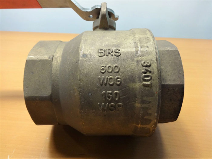 MAS 4" NPT BRASS BALL VALVE #B-3 WITH 600 WOG & 150 WSP