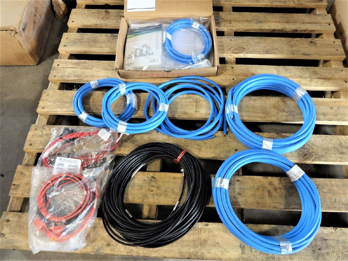 LOT OF (9) ASSORTED CONNECTOR CABLES FOR MICRO MOTION, MOTOROLA & MORE