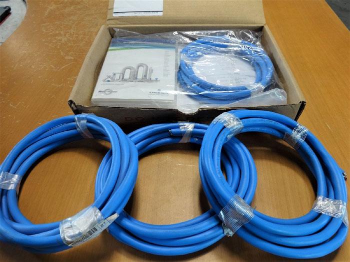 LOT OF (9) ASSORTED CONNECTOR CABLES FOR MICRO MOTION, MOTOROLA & MORE