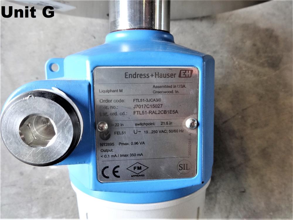 ENDRESS HAUSER LIQUIPHANT M FTL51 POINT LEVEL SWITCH *SEVERAL UNITS ...