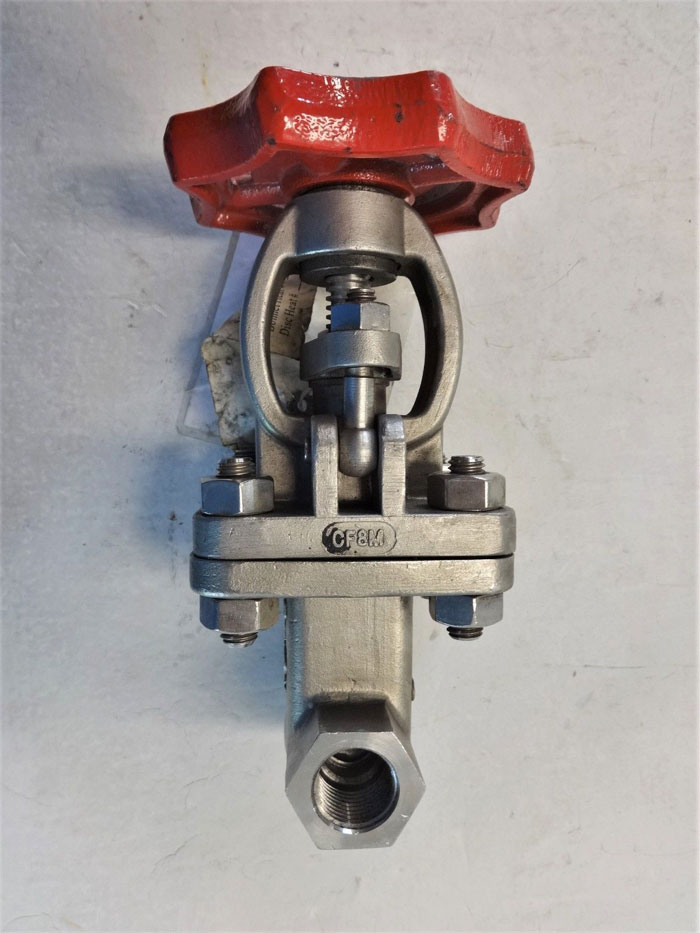 ALOYCO 1/2" NPT 150# CF3M GATE VALVE, PART# 110S