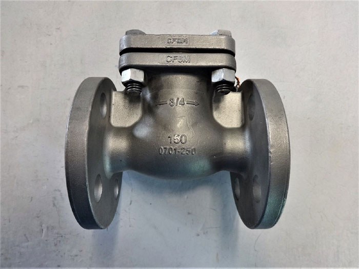 LADISH 3/4" FLANGED 150# CF8M SWING CHECK VALVE